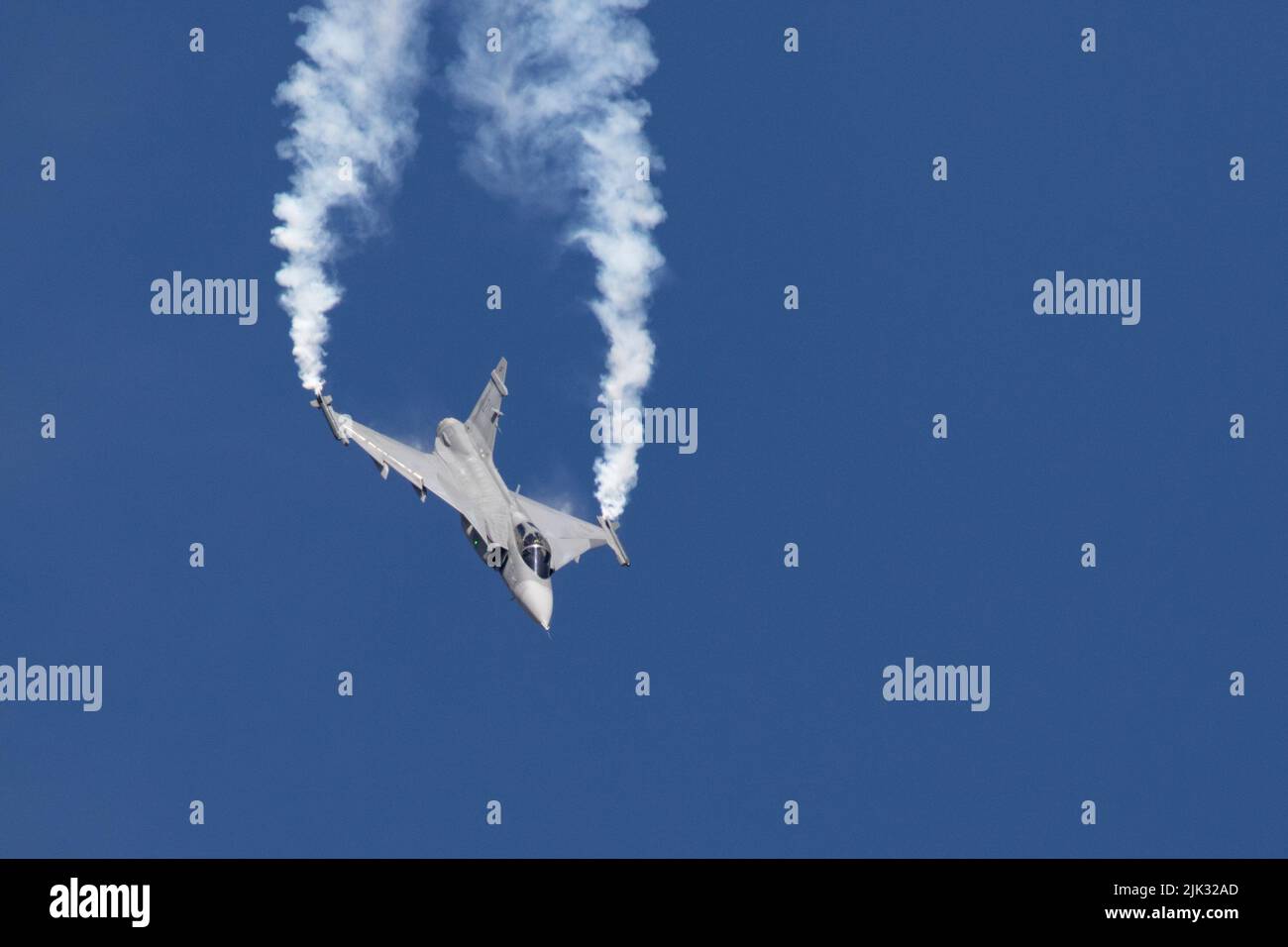 Swedish Air Force SAAB Gripen display at RIAT 2022 Stock Photo - Alamy