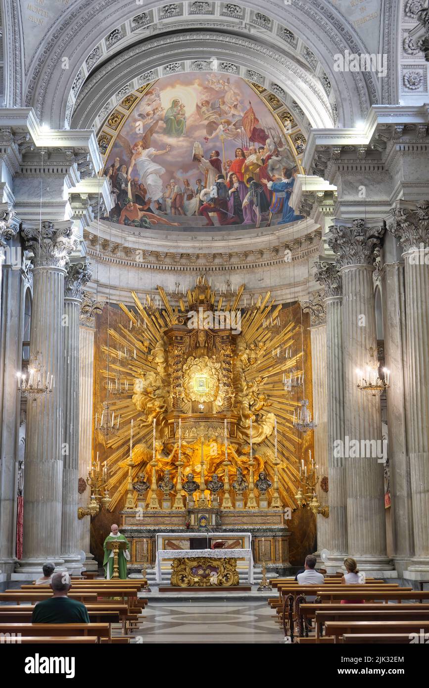 THE CENTRAL ALTAR OF THE CHURCH OF S.MARIA IN PORTICO IN CAMPINELLI ...