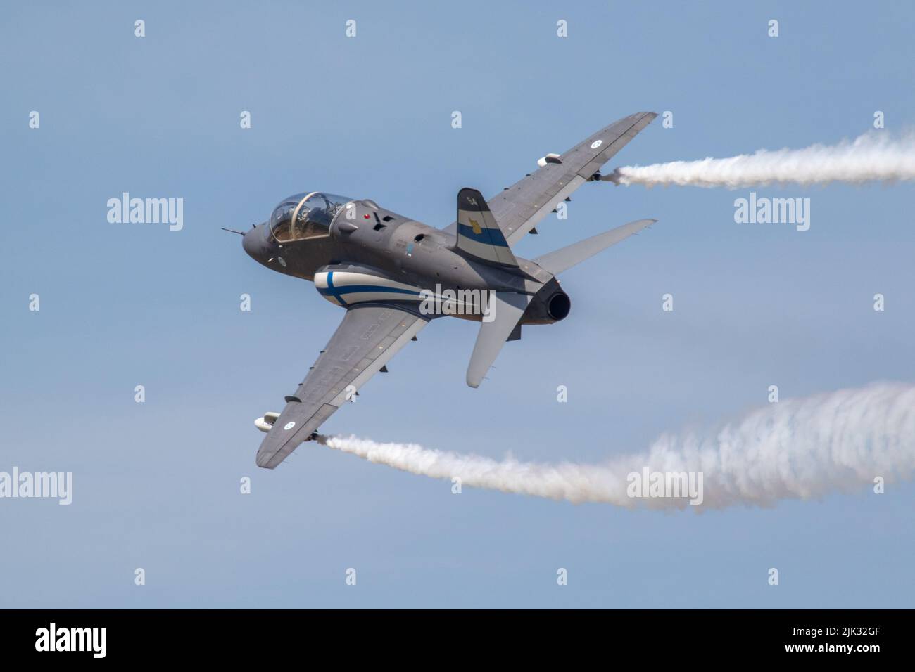 Finnish Air Force Hawk displaying at RAF Fairford for RIAT 2022 Stock ...