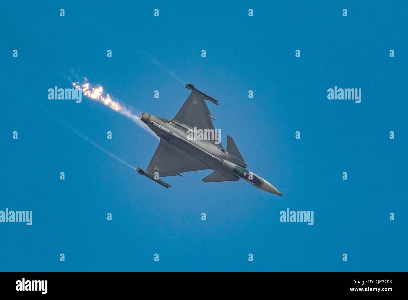 Hungarian Air Force Gripen Display Stock Photo - Alamy