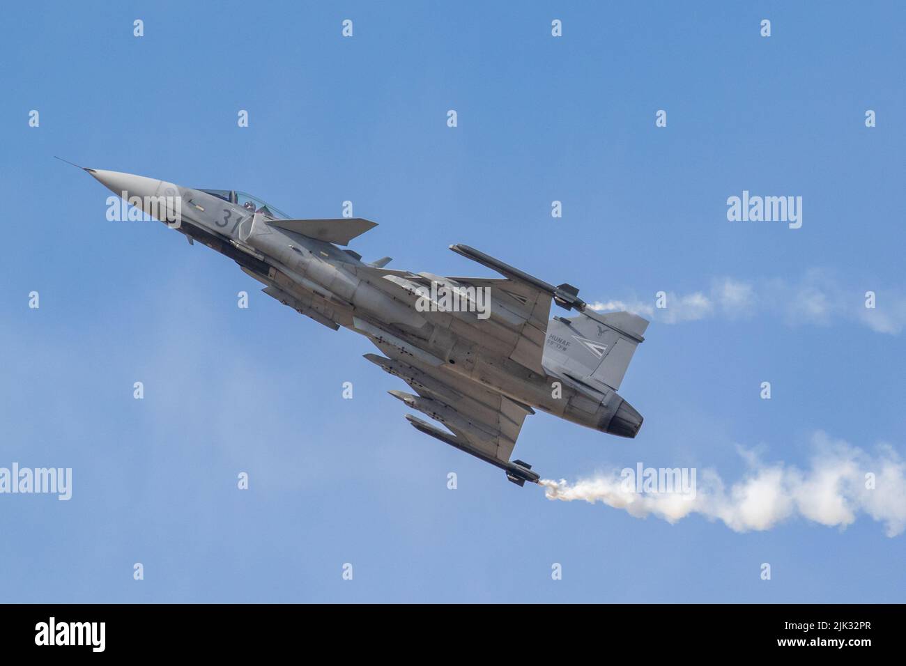 Hungarian Air Force Gripen Display Stock Photo - Alamy