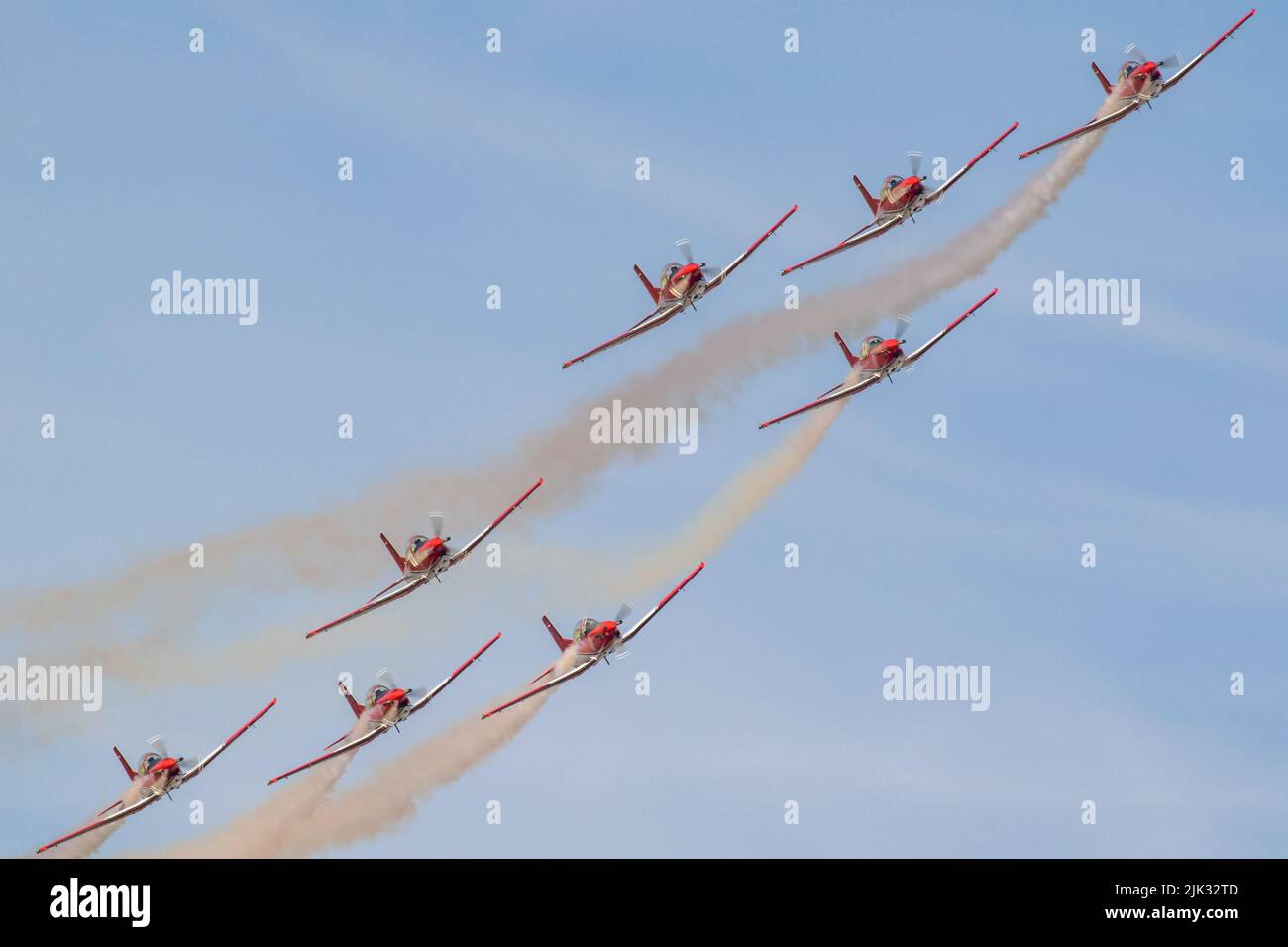 Swiss Air Force PC-7 Team Stock Photo - Alamy