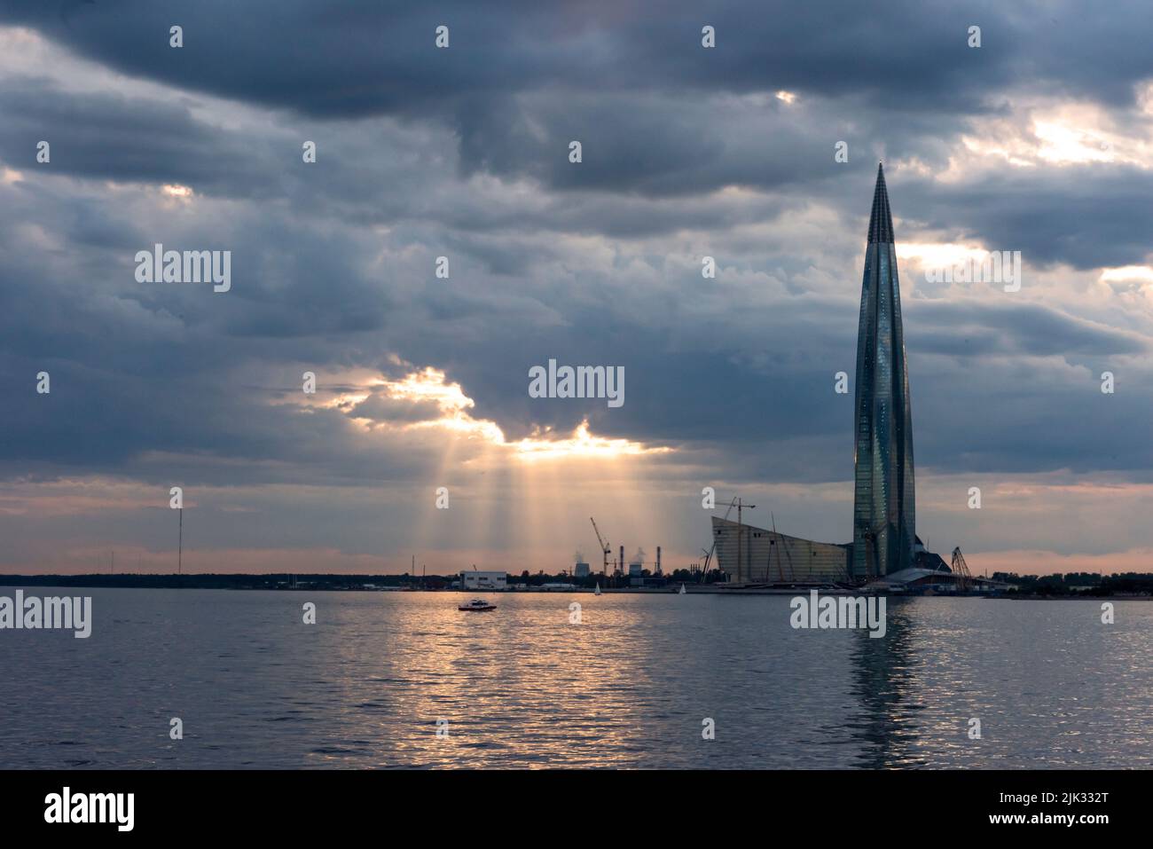 Lakhta Center tower at Saint Petersburg, Russia Stock Photo - Alamy