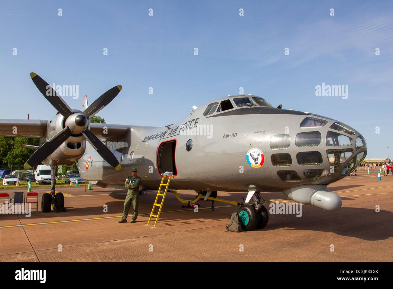 Romanian Antonov An-30 Clank Stock Photo - Alamy