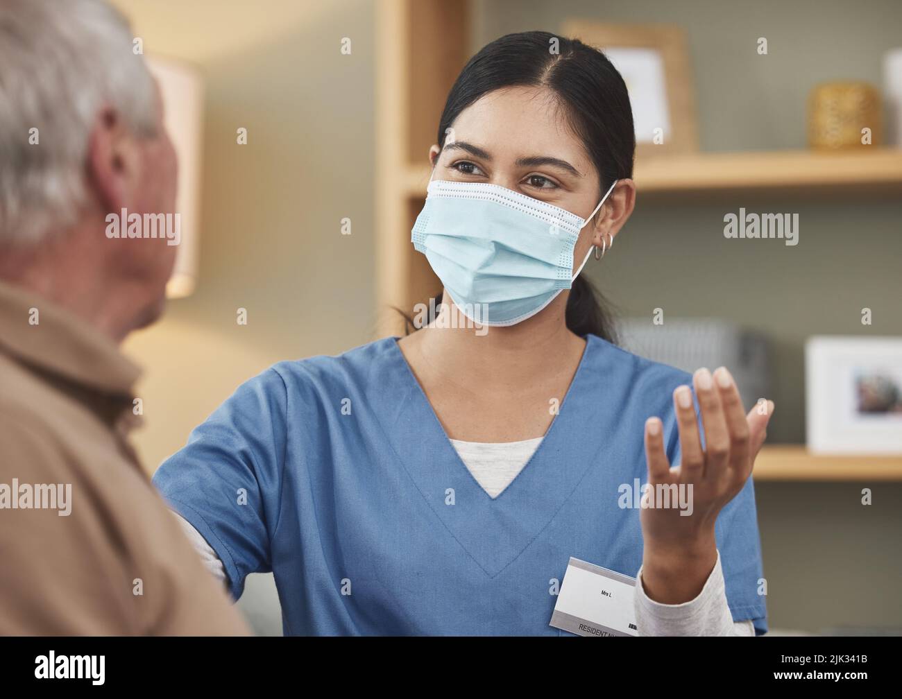 Her number one priority is healthcare. a young female nurse having a ...