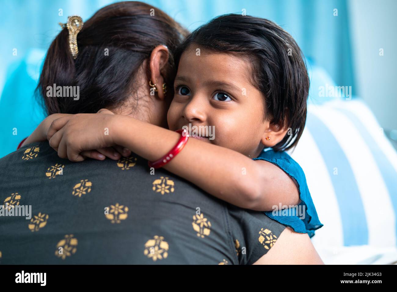 Sick mother hugging children hi-res stock photography and images - Alamy