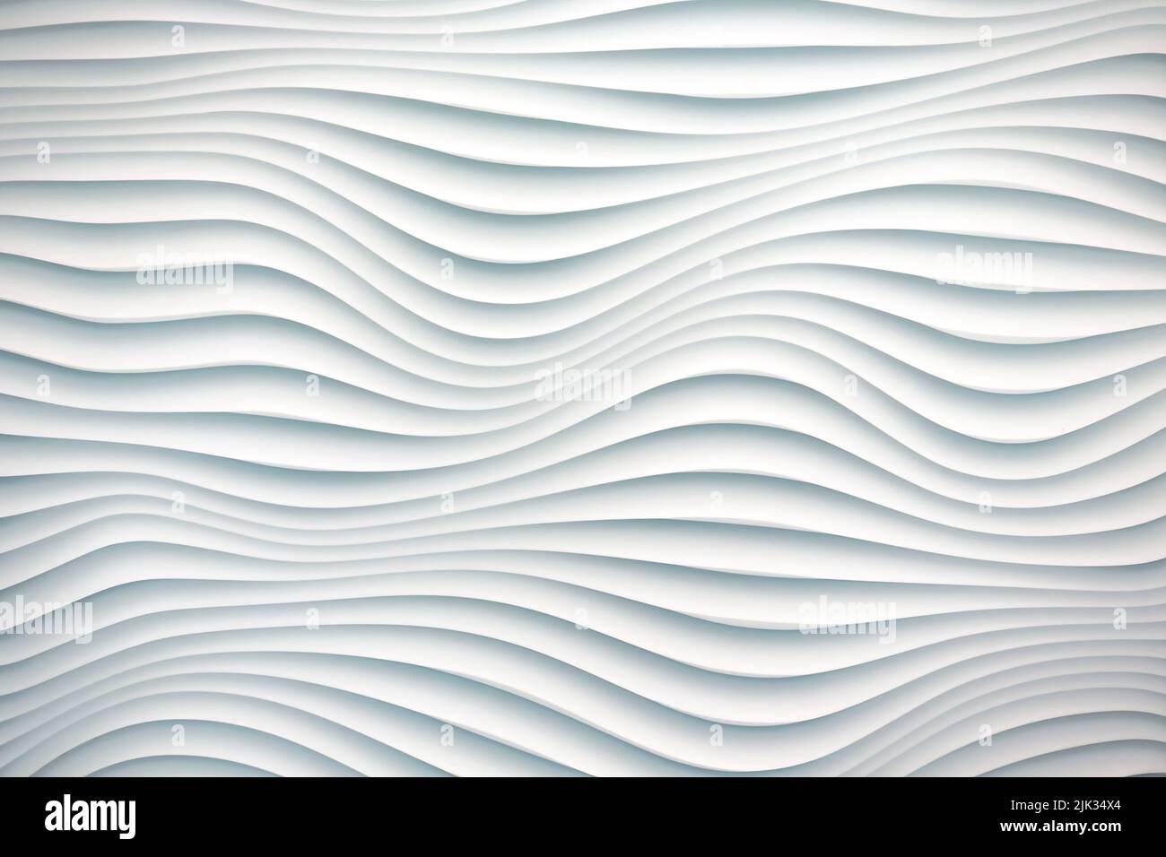 White dim relief panel in the form of waves creating seamless unending ...