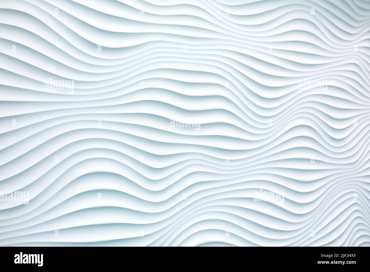 White dim relief panel in the form of waves creating seamless unending ...