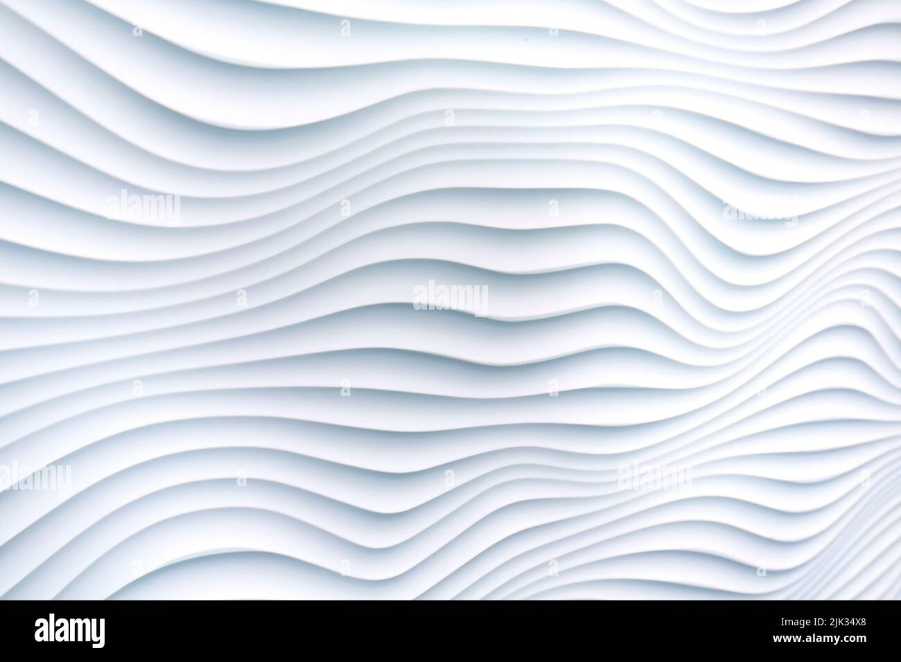 White dim relief panel in the form of waves creating seamless unending ...