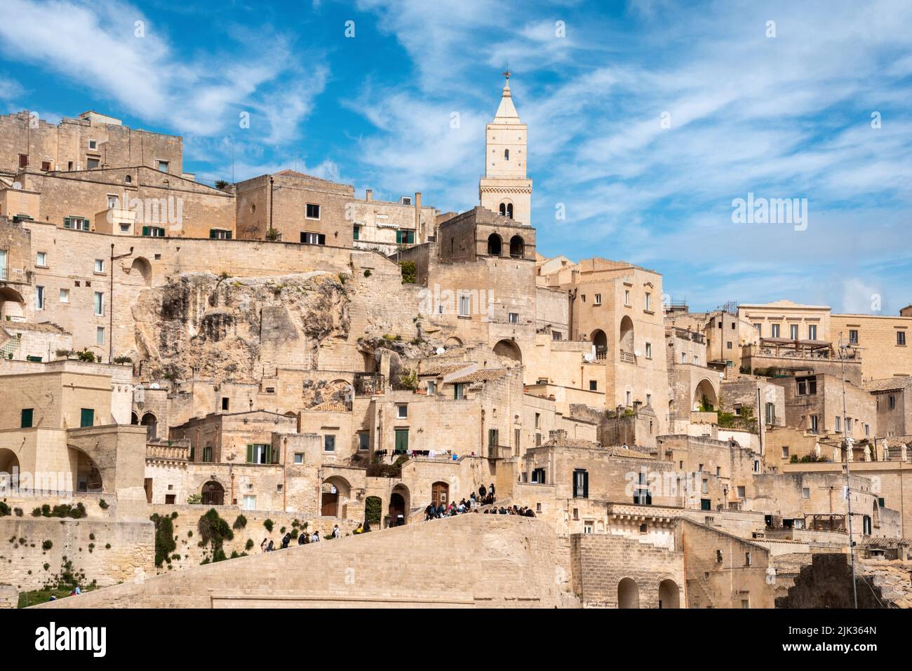 Scenic view of famous historic downtown Matera in Italy Stock Photo - Alamy