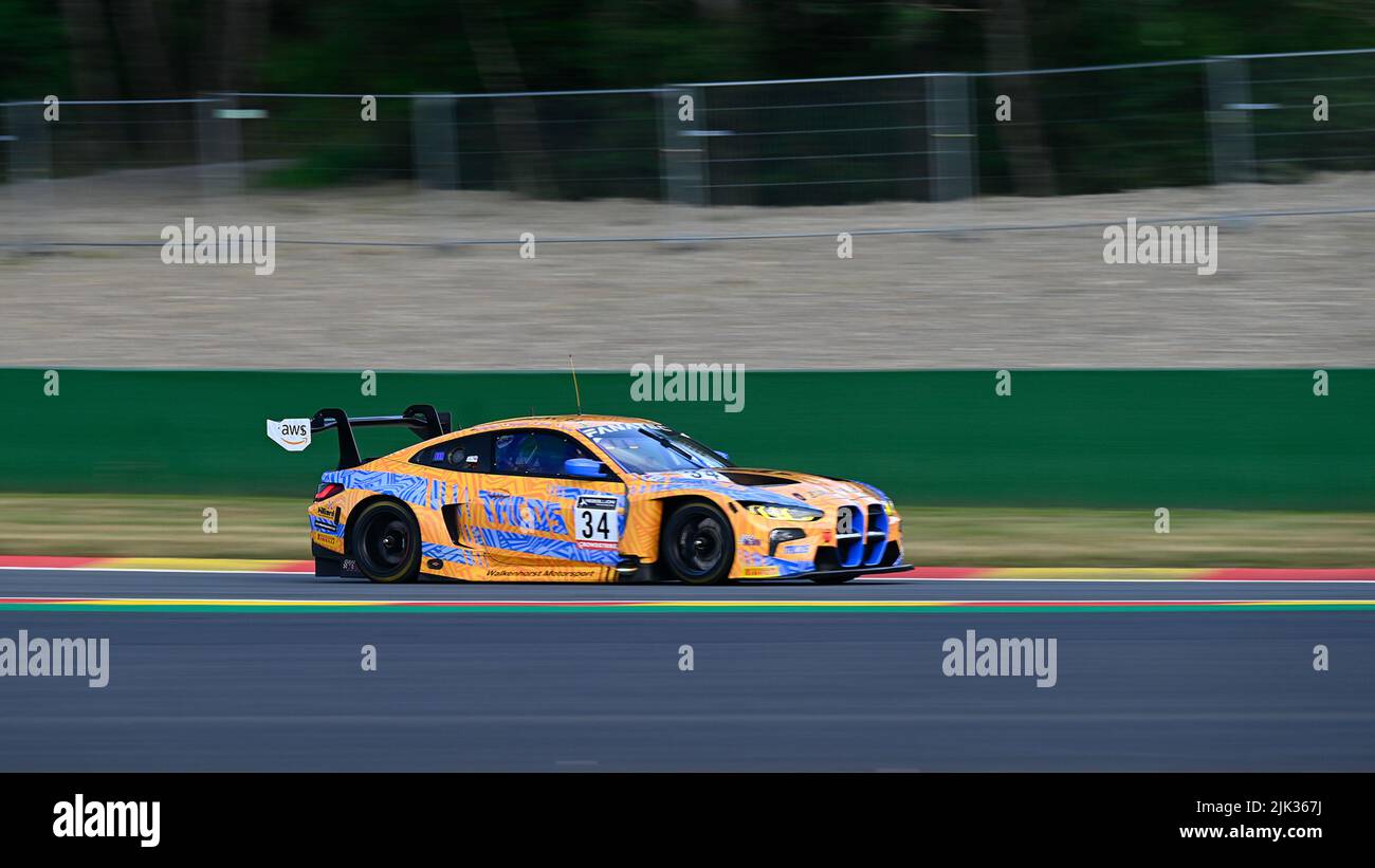 Spa Francorchamps, Belgium. 29th July, 2022. WARM-UPMichael Dinan ...