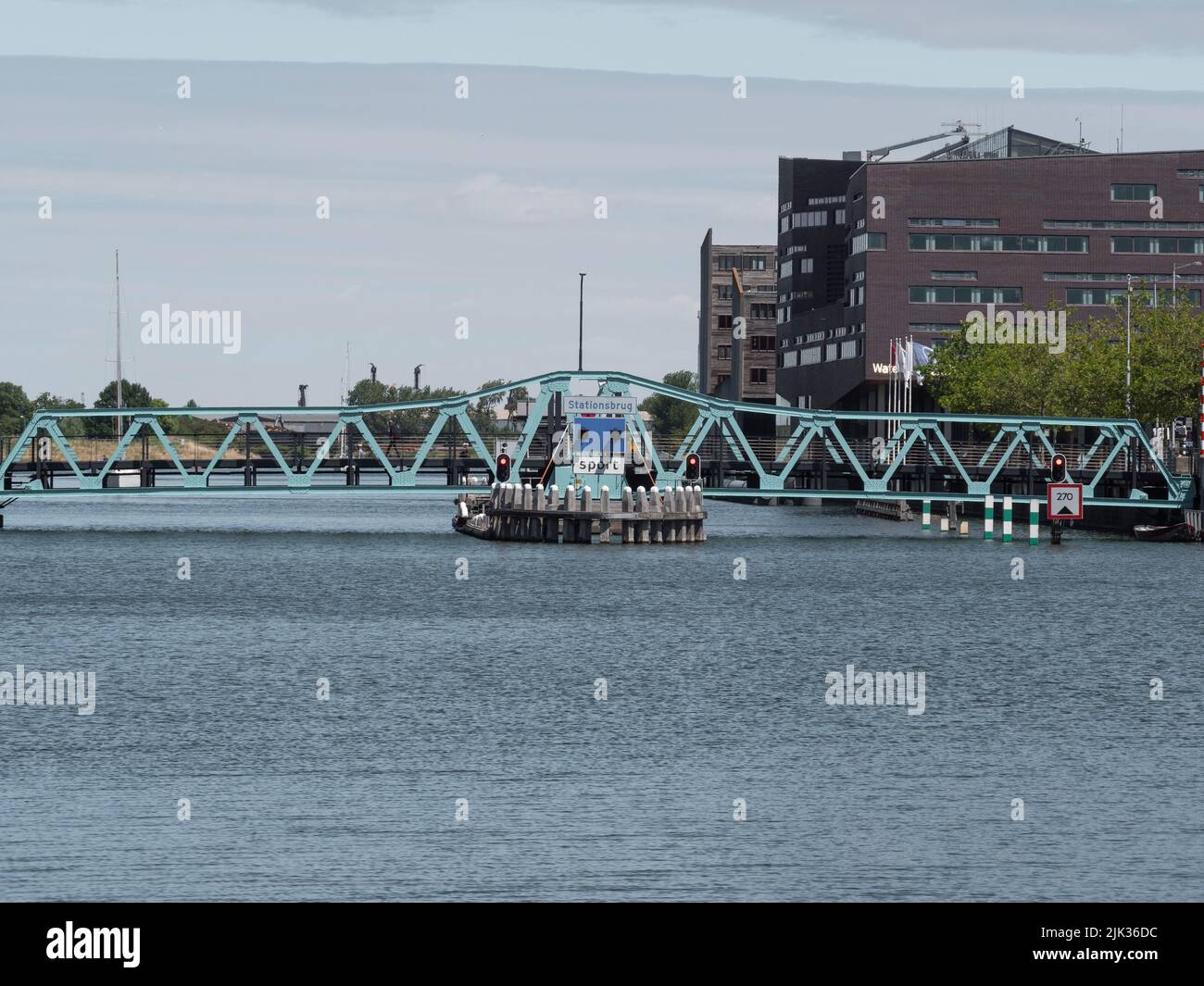 Middelburg, Netherlands, July 10, 2022, De Stationsbrug, translated ...