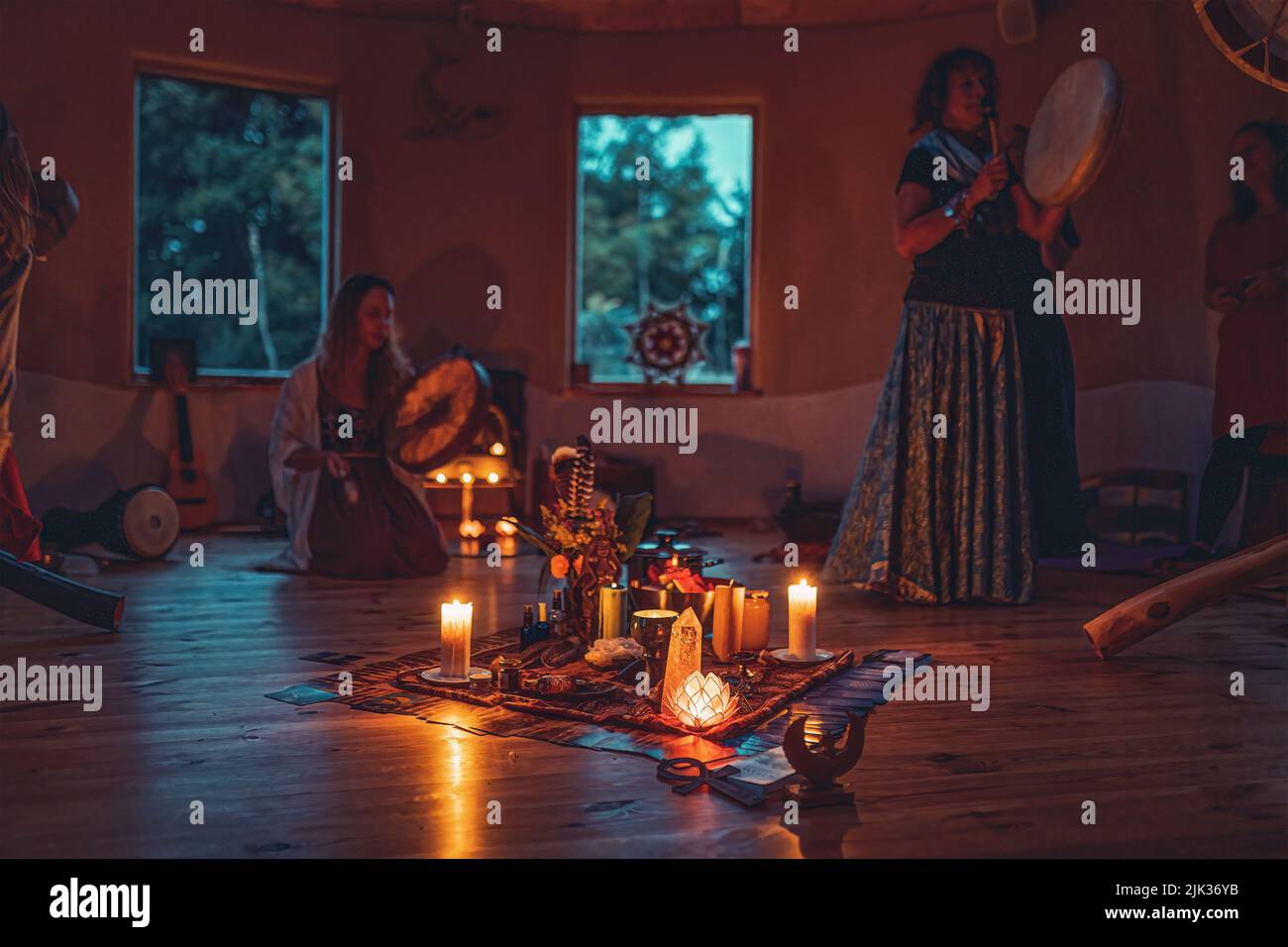 Shaman ceremony space, heart opening medicine. Ceremony space Stock ...