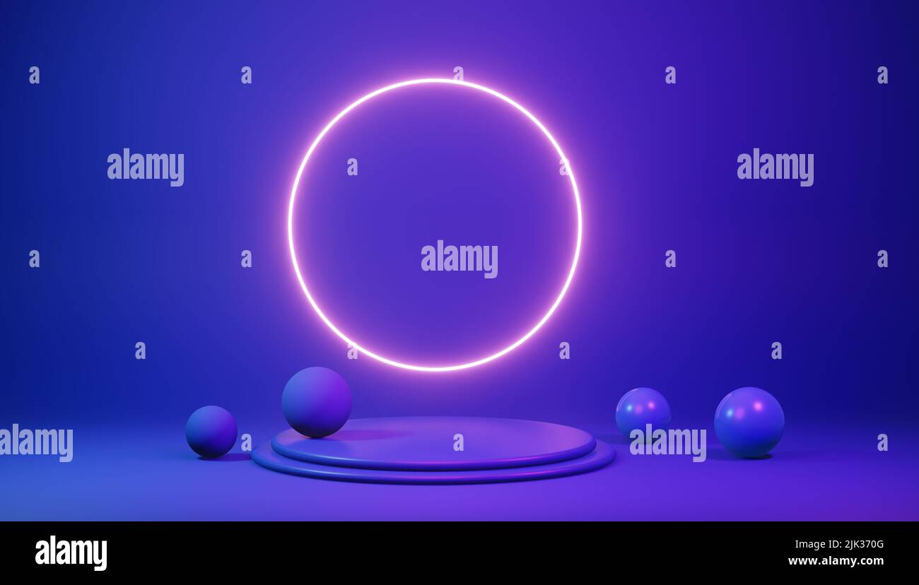 glowing neon light bulb, 3d render Stock Photo - Alamy