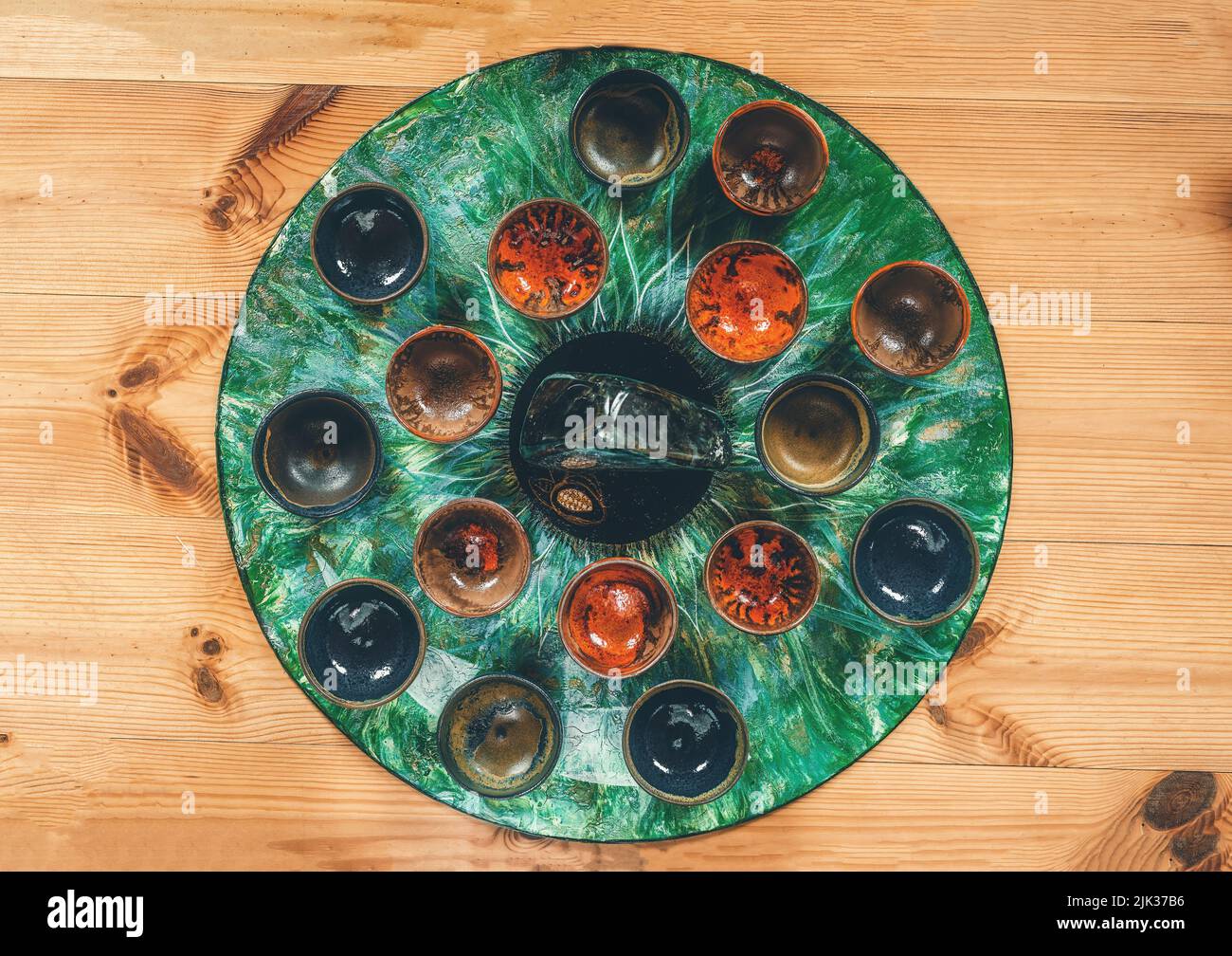 Cacao ceremony, heart opening medicine. Ceremony space Stock Photo - Alamy