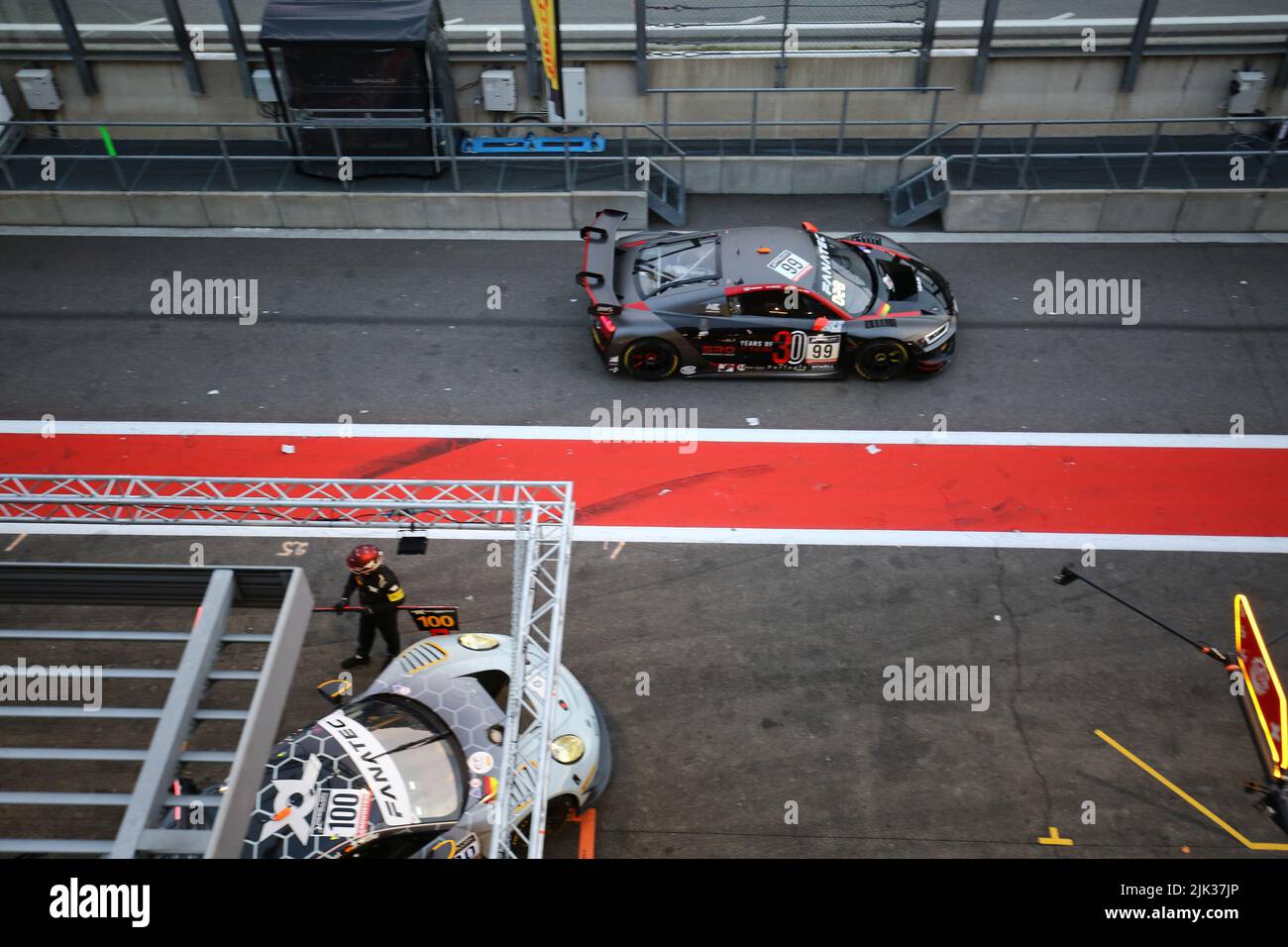 Spa Francorchamps, Belgium. 29th July, 2022. Pit-Lane, Attempto Racing, Audi R8 LMS evo II GT3 ...