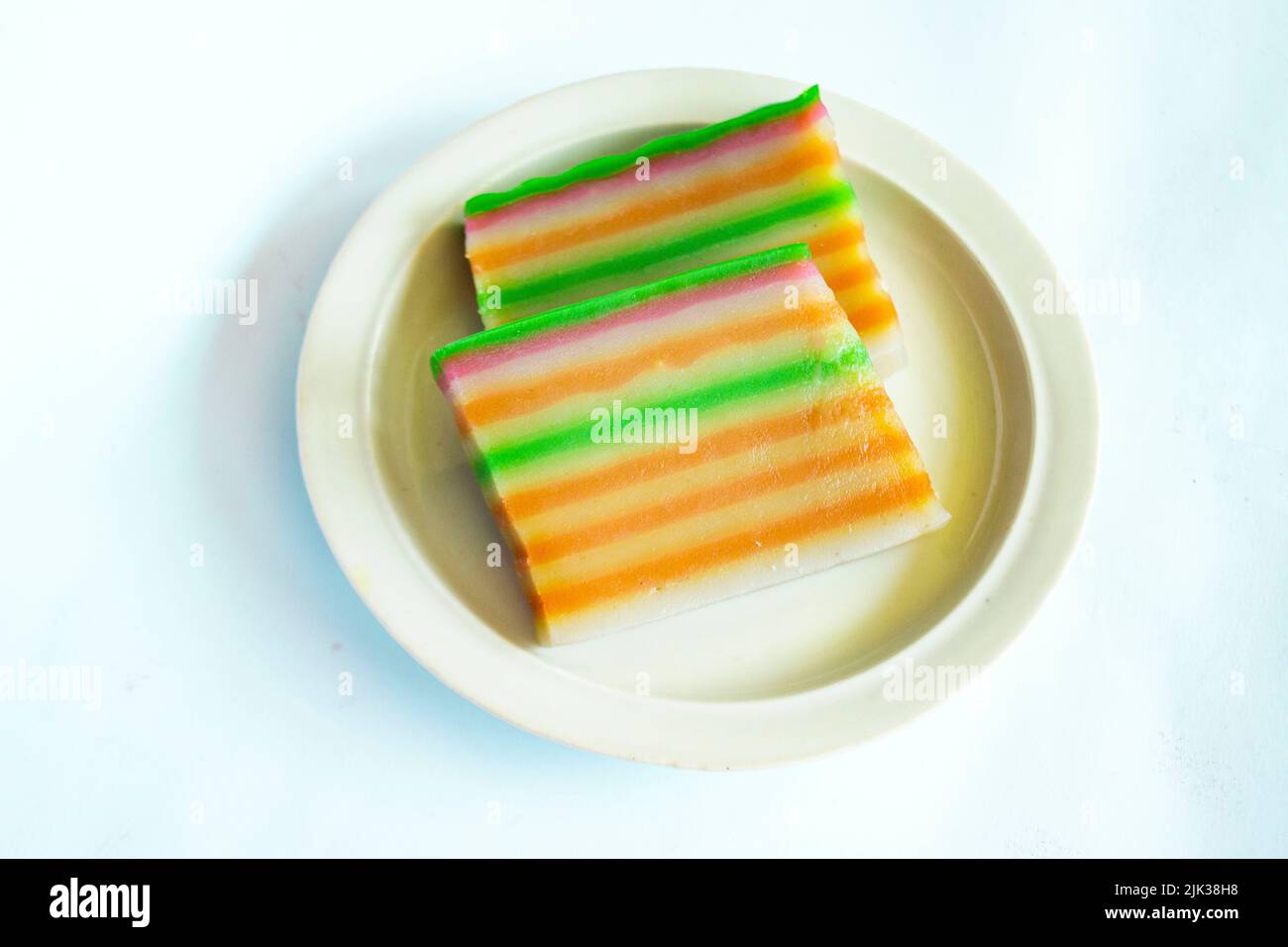 lapis cake or roti lapis or layer cake or lapis legit served in little ...