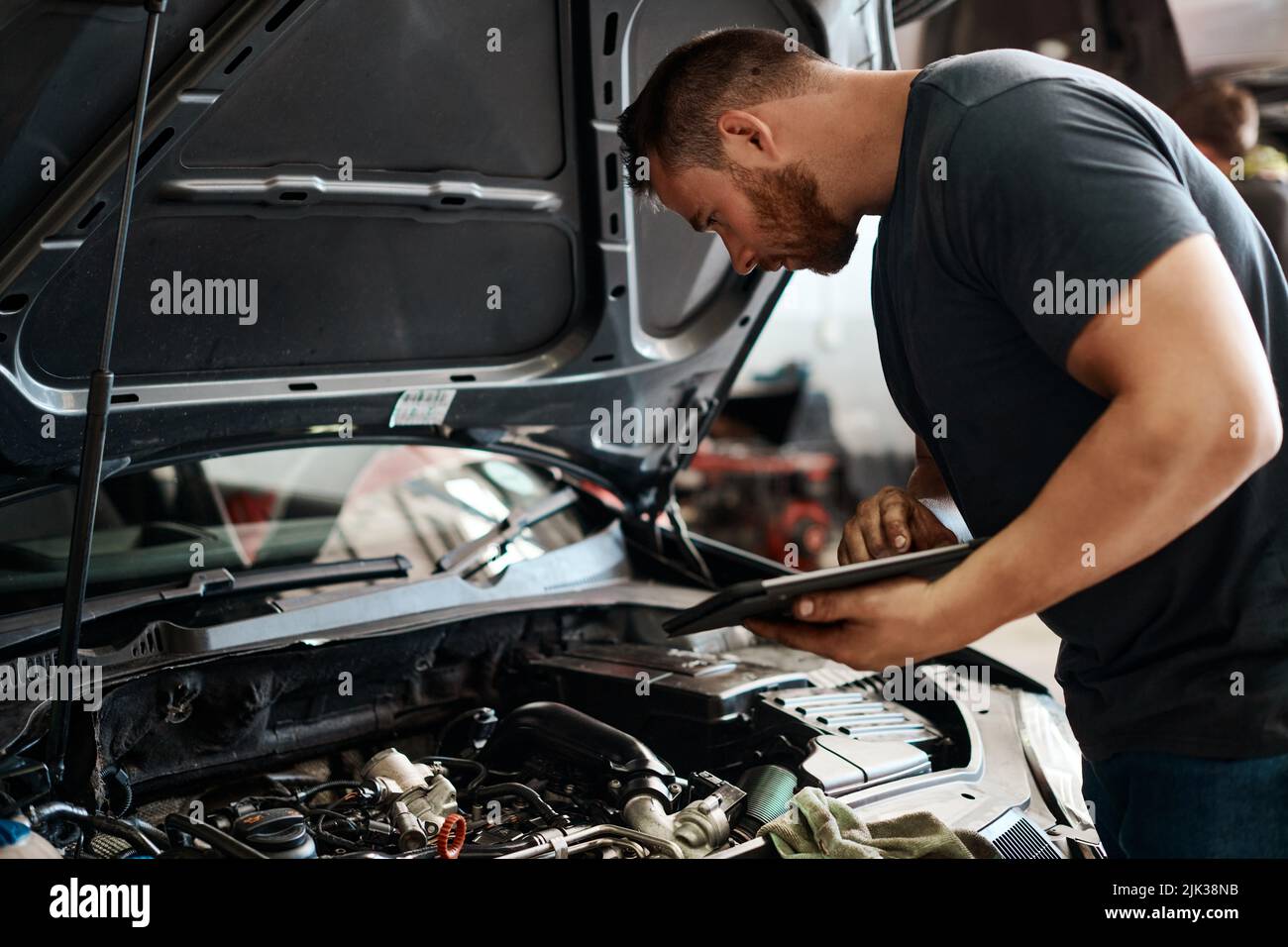 Book with us for all of your maintenance needs. a mechanic using a ...