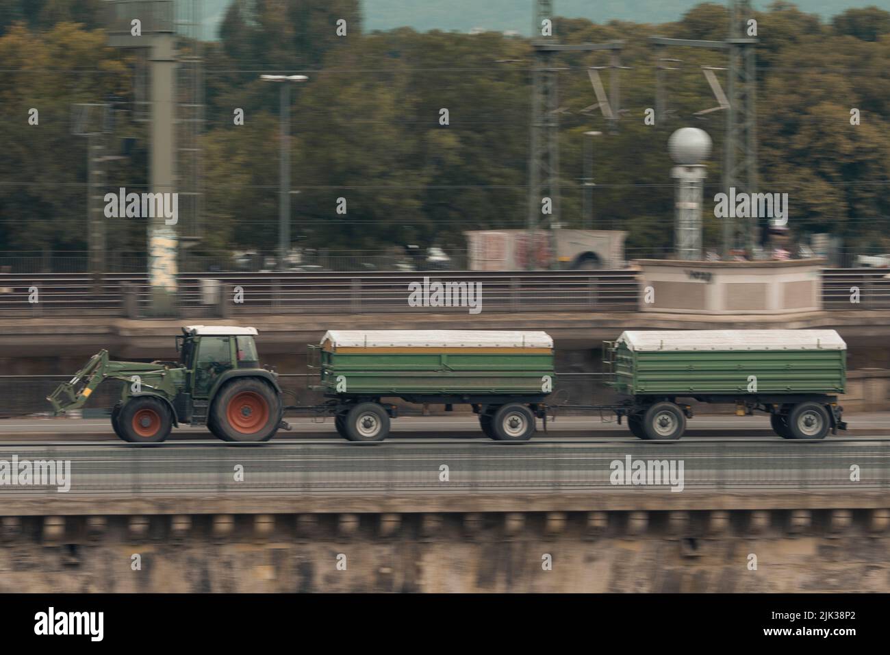 tractor with trailer Stock Photo - Alamy