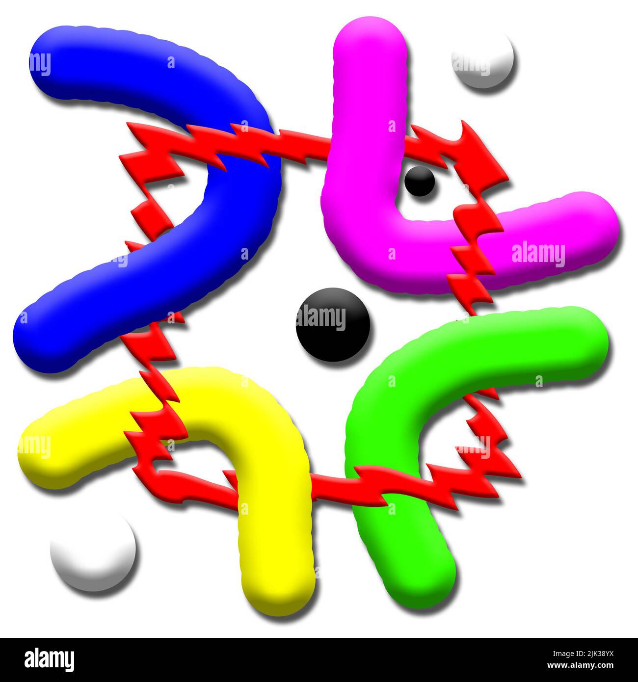 3d abstract colour hi-res stock photography and images - Alamy