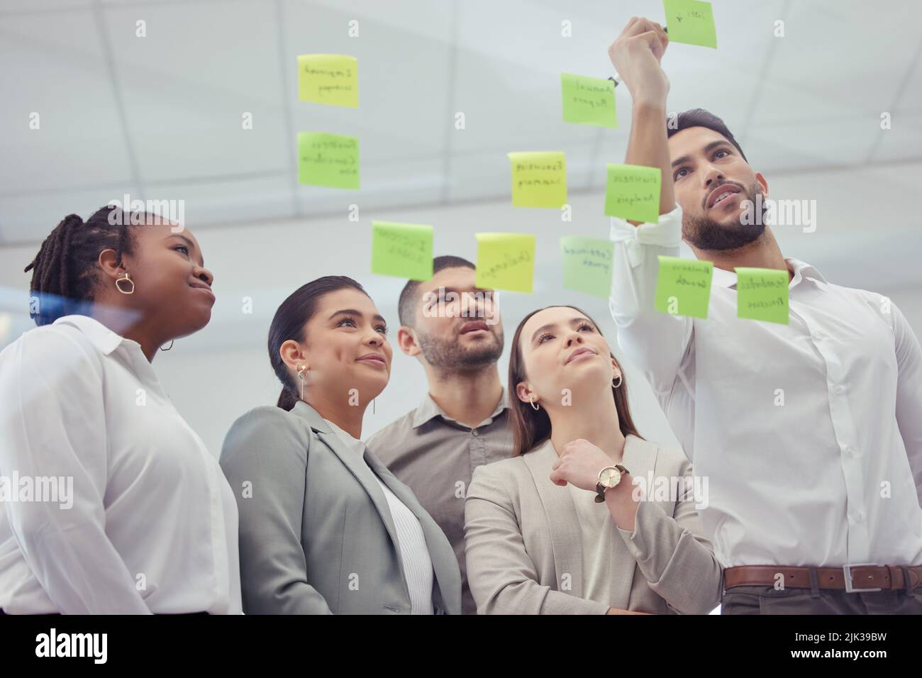 Working together toward a common vision. a group of businesspeople ...