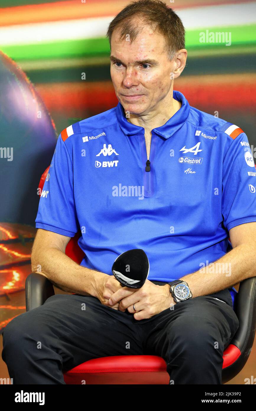 Mogyorod, Hungary. 29th July, 2022. Alan Permane (GBR) Alpine F1 Team ...