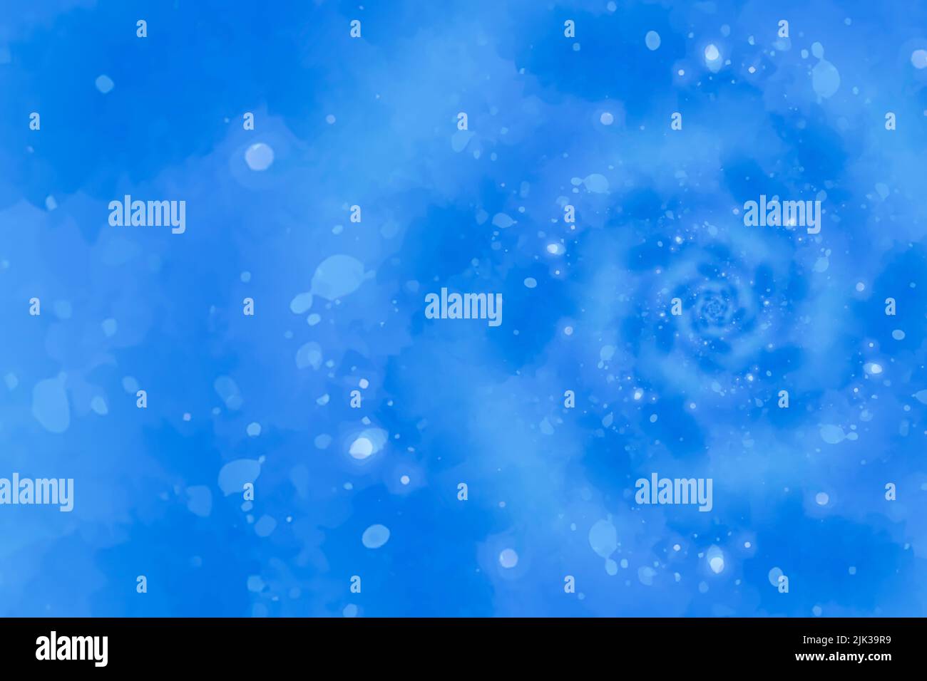 Starry blue background illustration with vortex design psychedelic ...