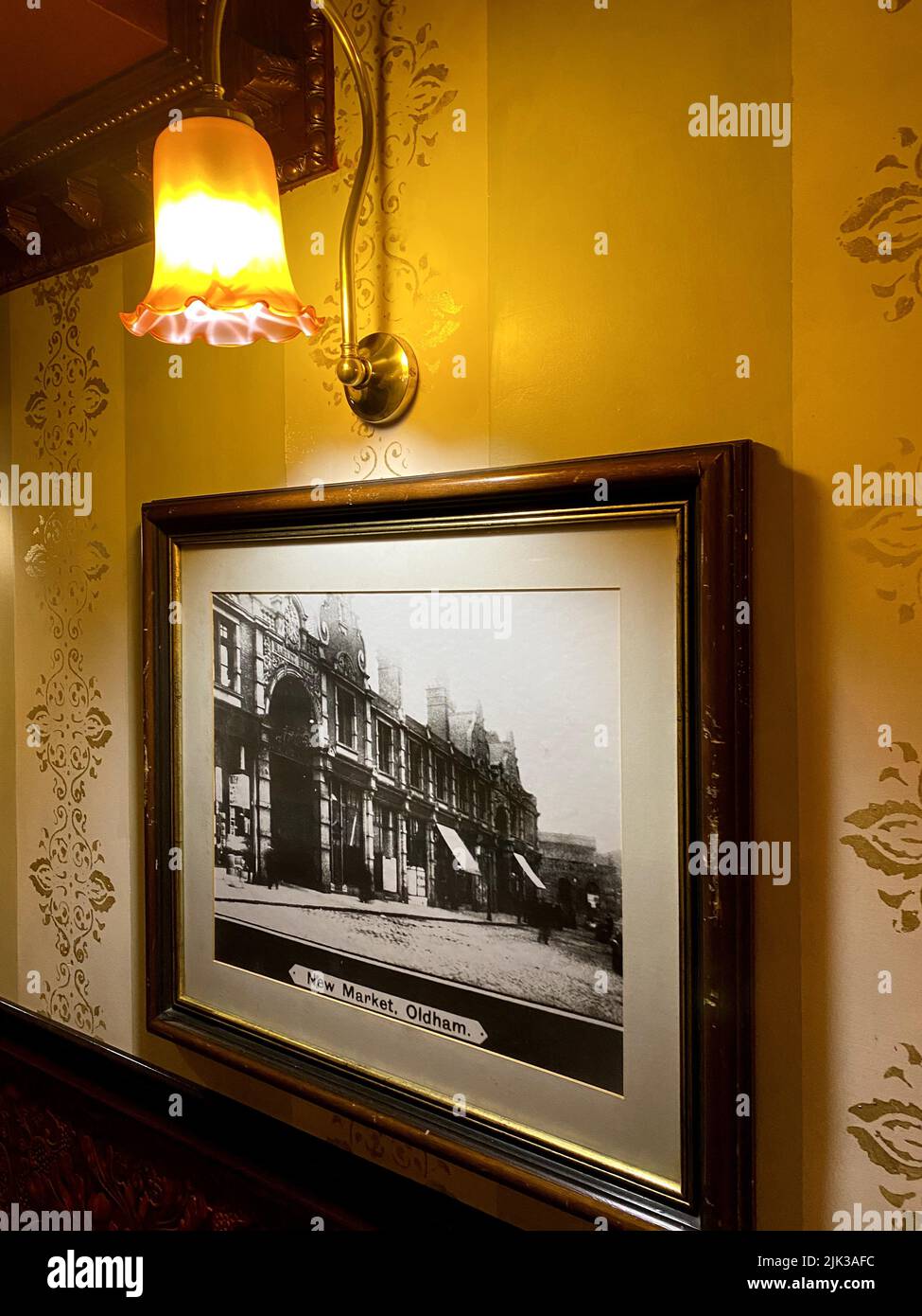hunting pub decorated in the old English style. antique furniture made ...