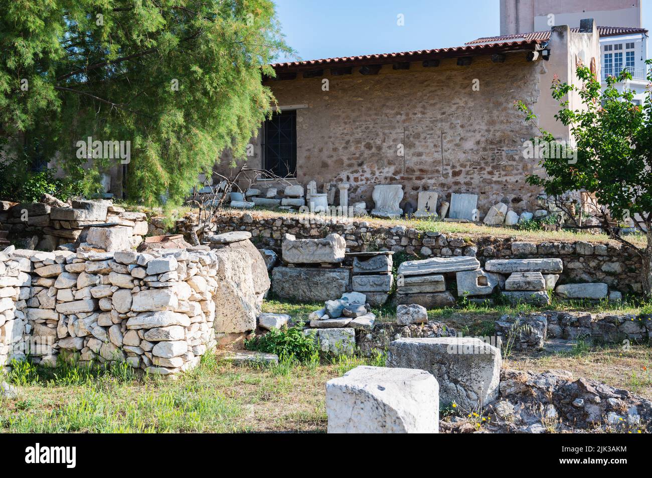 ATHENS, GREECE - MAY 14, 2022: The Roman Forum or Agora Courthouse ...