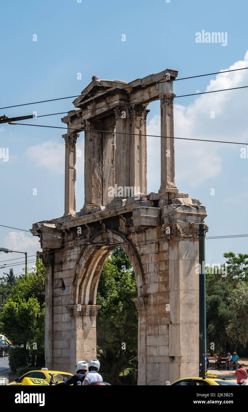 ATHENS, GREECE - MAY 14, 2022: Arch of Hadrian or Hadrian's Gate ...