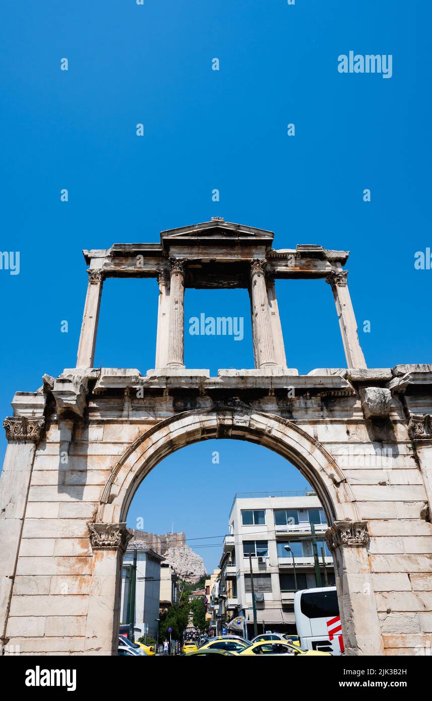 ATHENS, GREECE - MAY 14, 2022: Arch of Hadrian or Hadrian's Gate ...