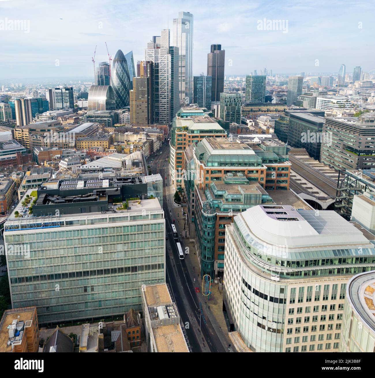 City of London from Bishopsgate Stock Photo - Alamy