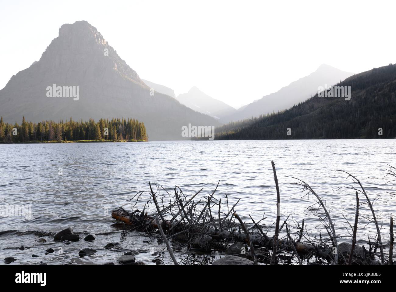 Two Medicine Lake in Glacier National Park USA Stock Photo - Alamy