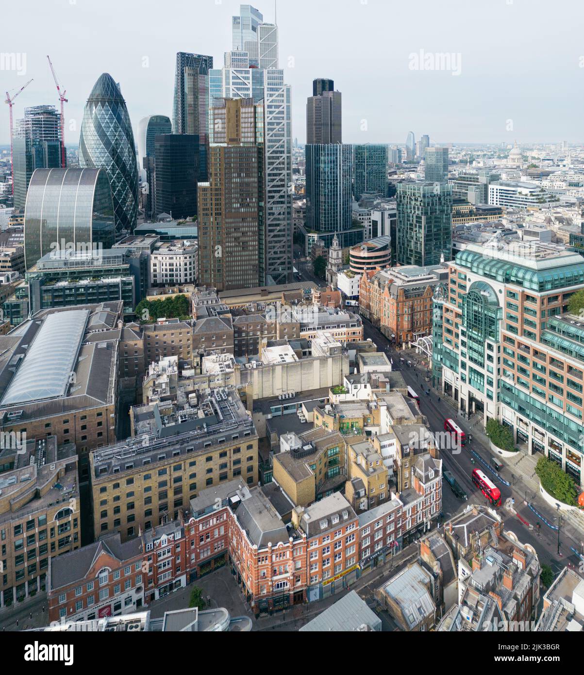 City of London from Bishopsgate Stock Photo - Alamy
