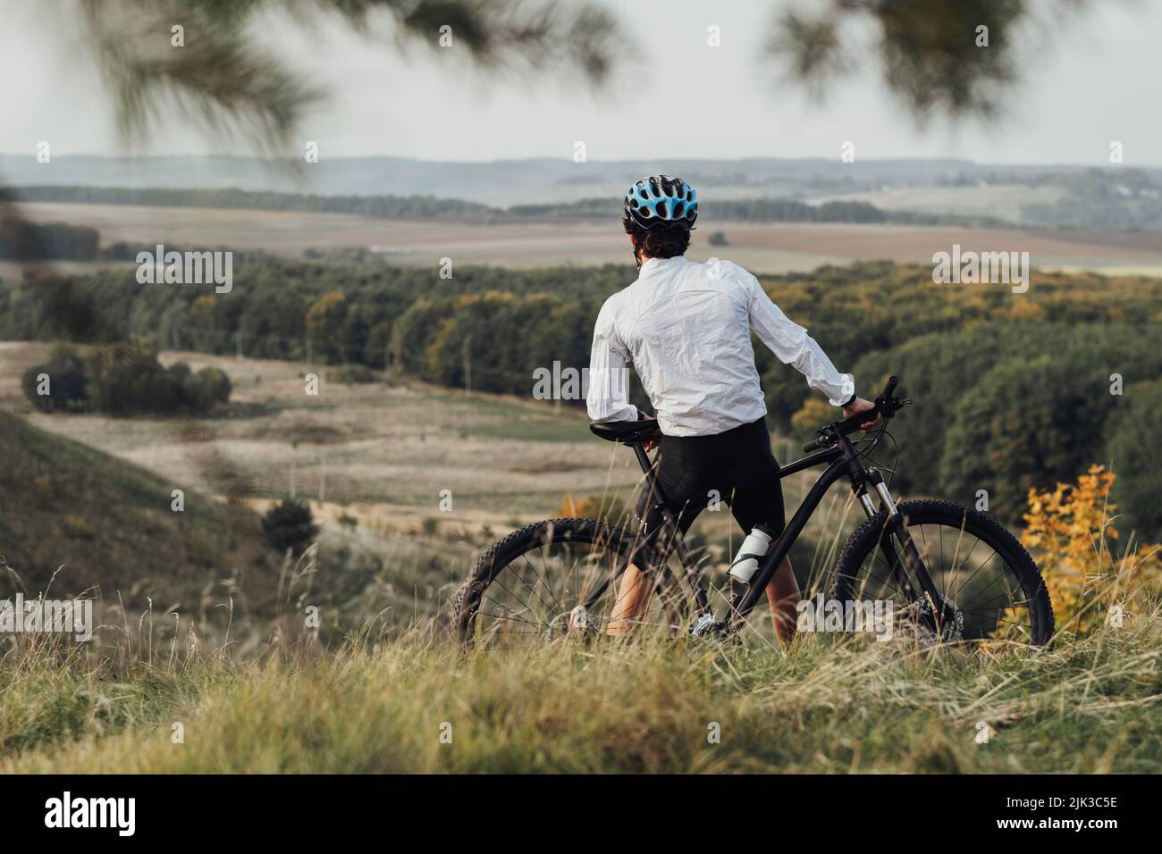 Biker male rear view hi-res stock photography and images - Alamy