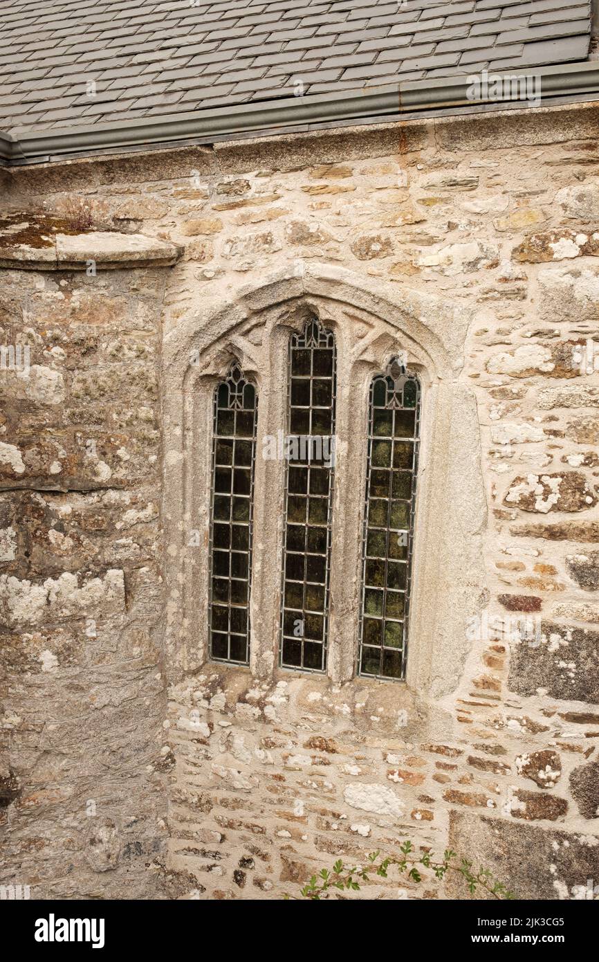 Exterior of St Mawgan-in-Meneage Church, The Lizard, Cornwall Stock ...