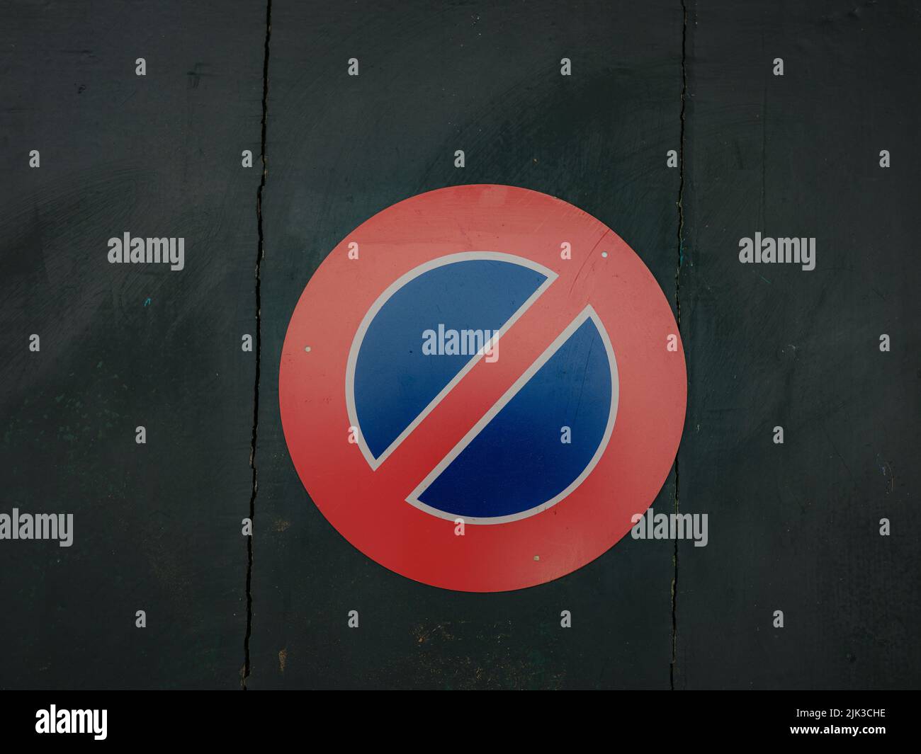 Prohibiting Traffic Sign. Stop Is Forbidden Sign Closeup On wall ...