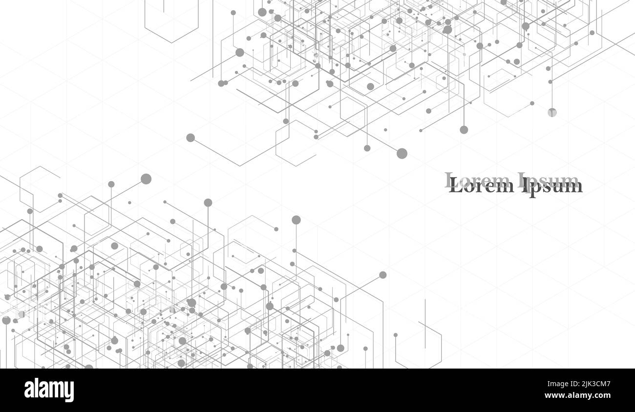 abstract gray white hexagon, network image, geometric texture ...