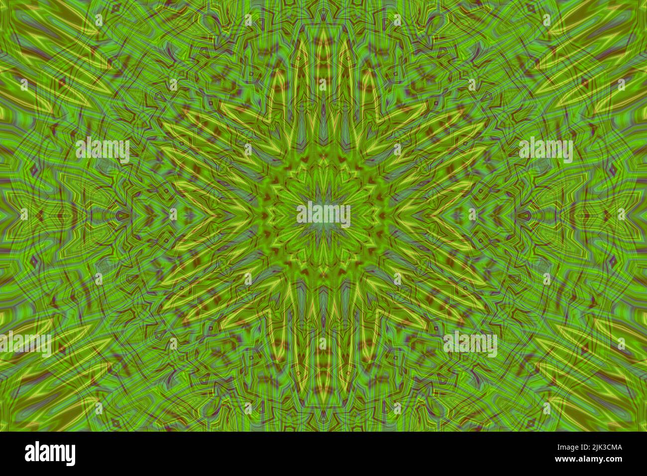 Digital Art, 3D illustration, green abstract geometric pattern Stock ...