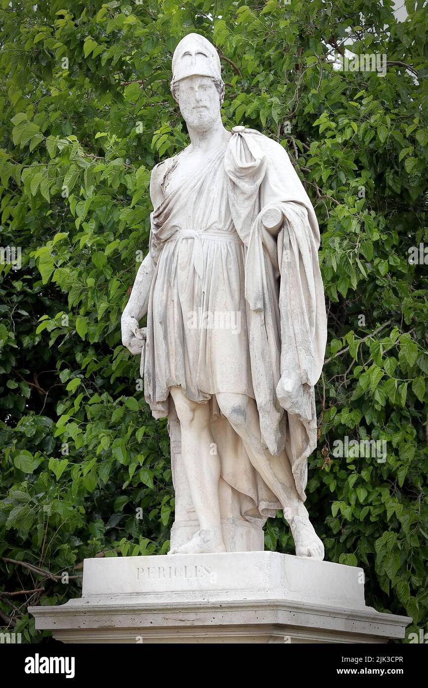 Statue of Pericles at Tuileries garden in Paris, France Stock Photo - Alamy