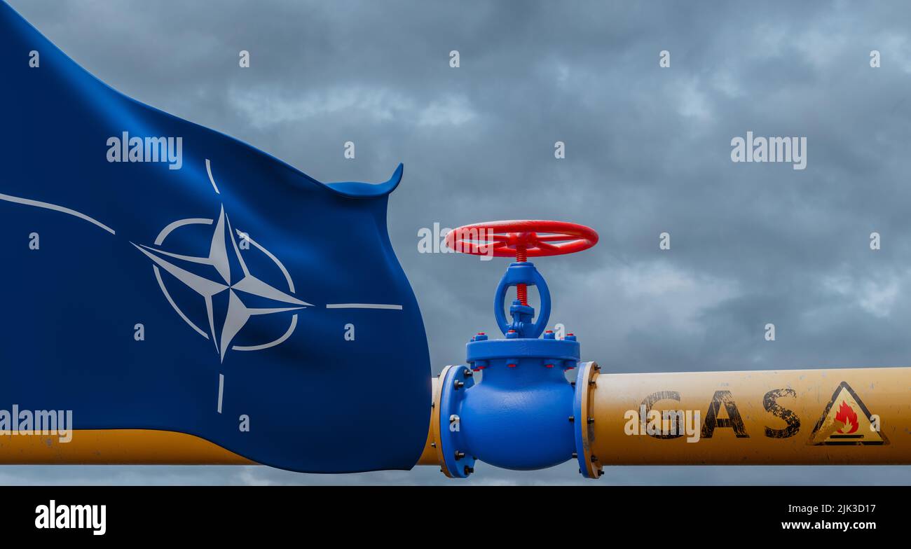 Pipeline with flag nato hi-res stock photography and images - Alamy
