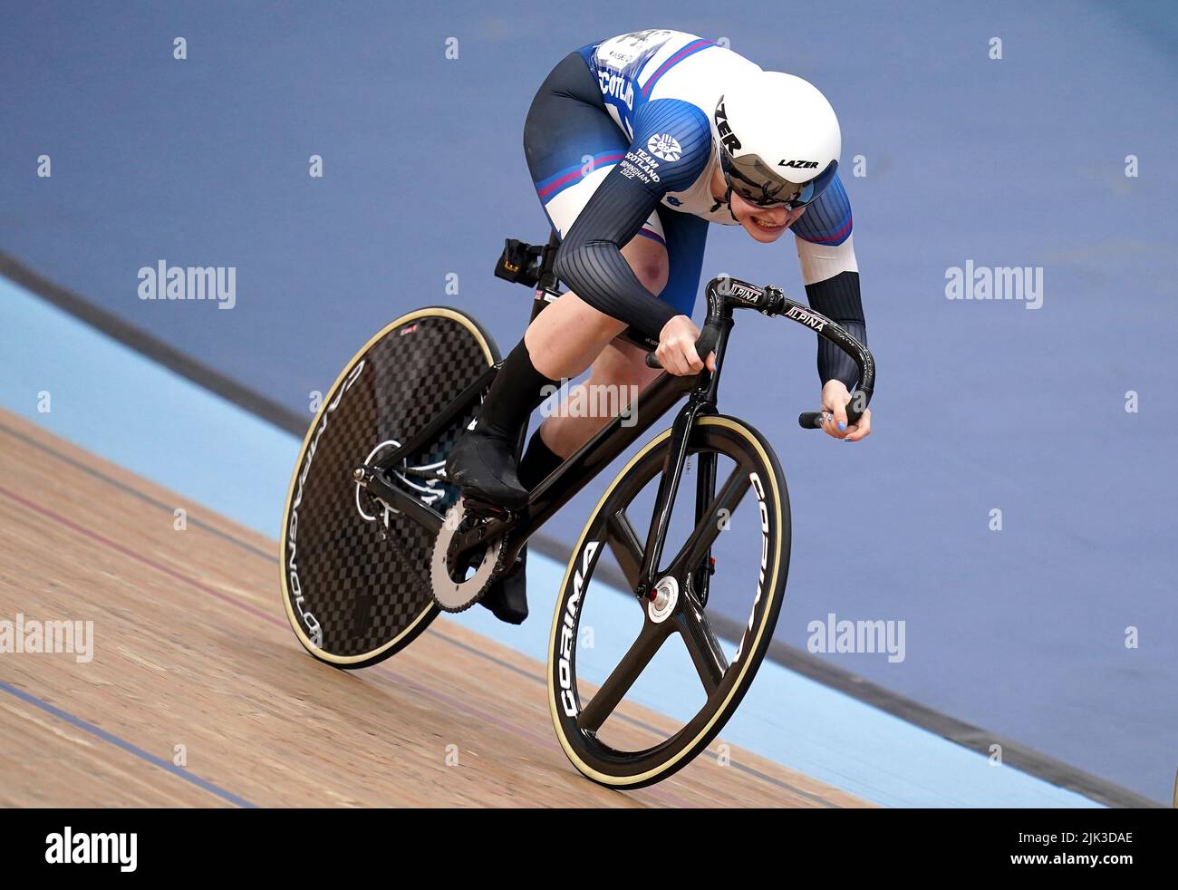 Scotland's Lauren Bell during the Women's Sprint - 1/8 Finals against ...