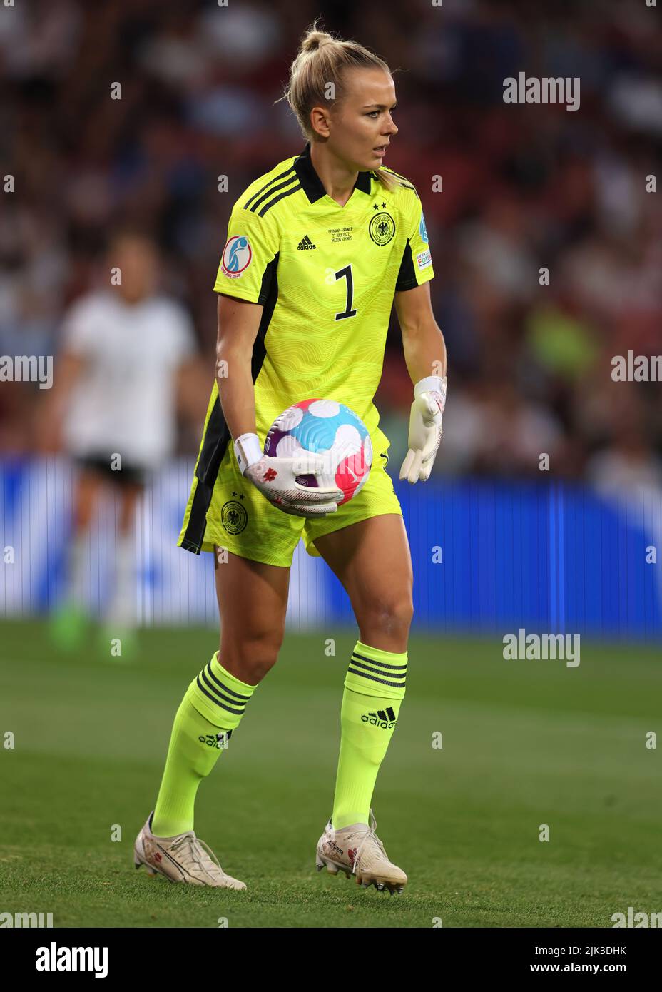 Milton Keynes, England, 27th July 2022. Merle Frohms of Germany during ...