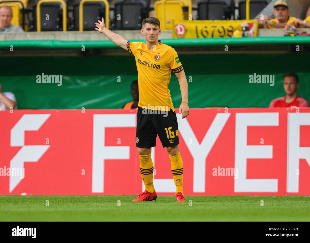 Dresden, Germany. 29th July, 2022. Soccer: DFB Cup, SG Dynamo Dresden ...