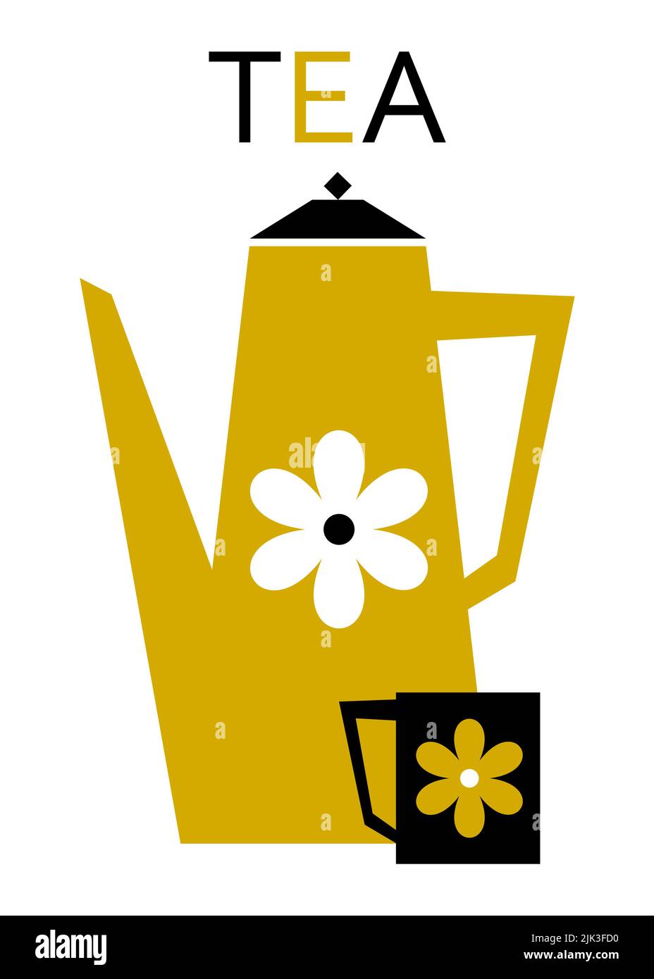 Vintage tea designs hi-res stock photography and images - Alamy