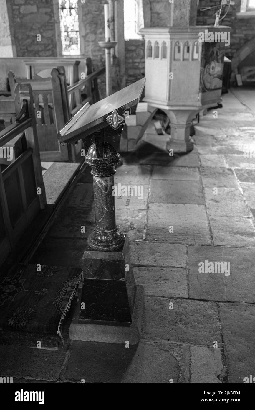 Interior of St Mawgan-in-Meneage Church, Cornwall Stock Photo - Alamy