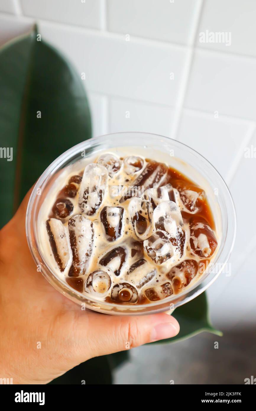 americano coffee or cold americano, cold brew for serve Stock Photo - Alamy
