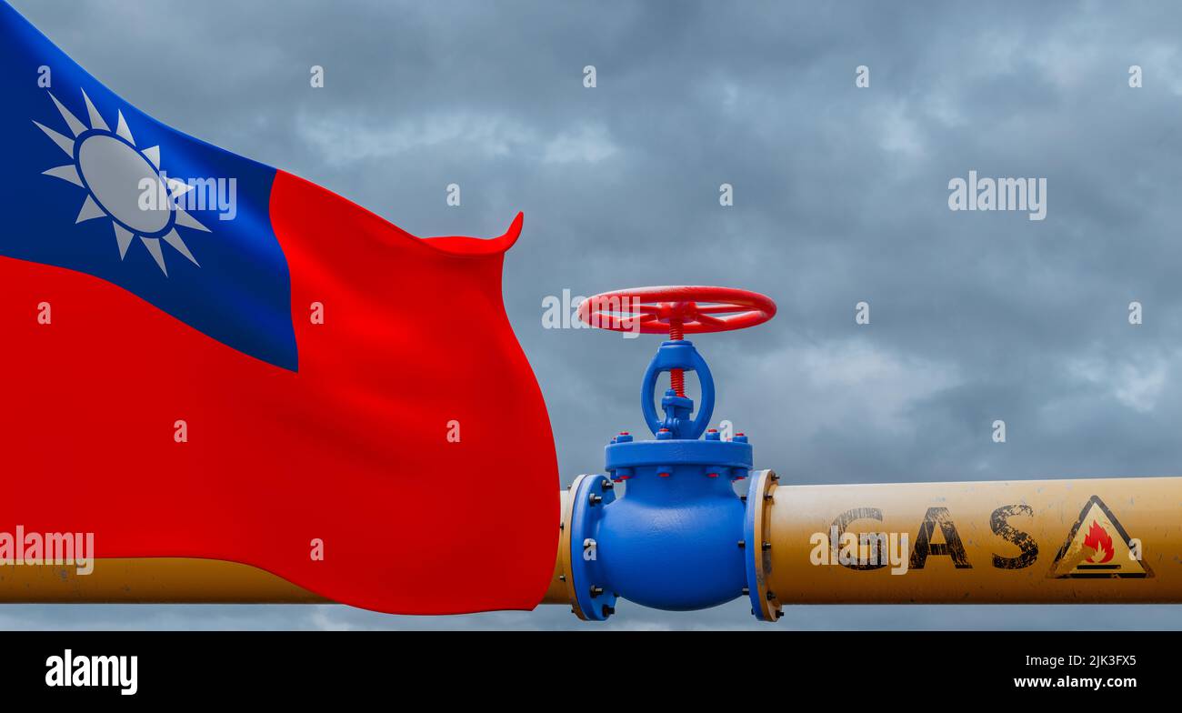 Valve on the main gas pipeline taiwan hi-res stock photography and ...