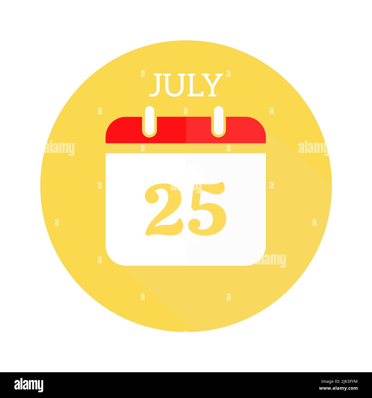 Date july 25 Cut Out Stock Images & Pictures - Alamy