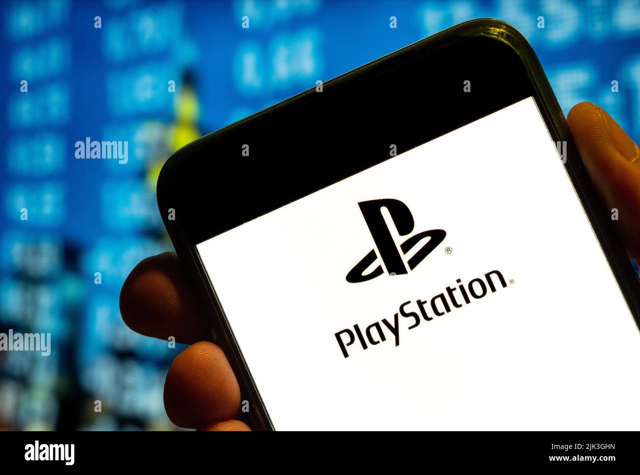 In this photo illustration, the Japanese video gaming brand created and ...